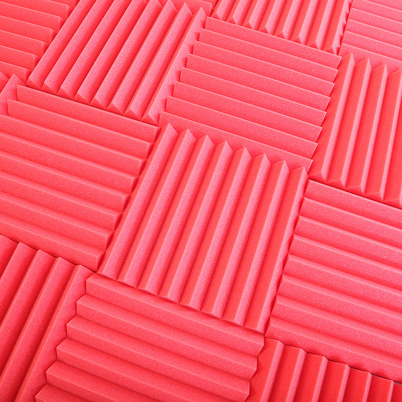 Red Acoustic Foam Panels - Red Coloured Acoustic Foam Tiles